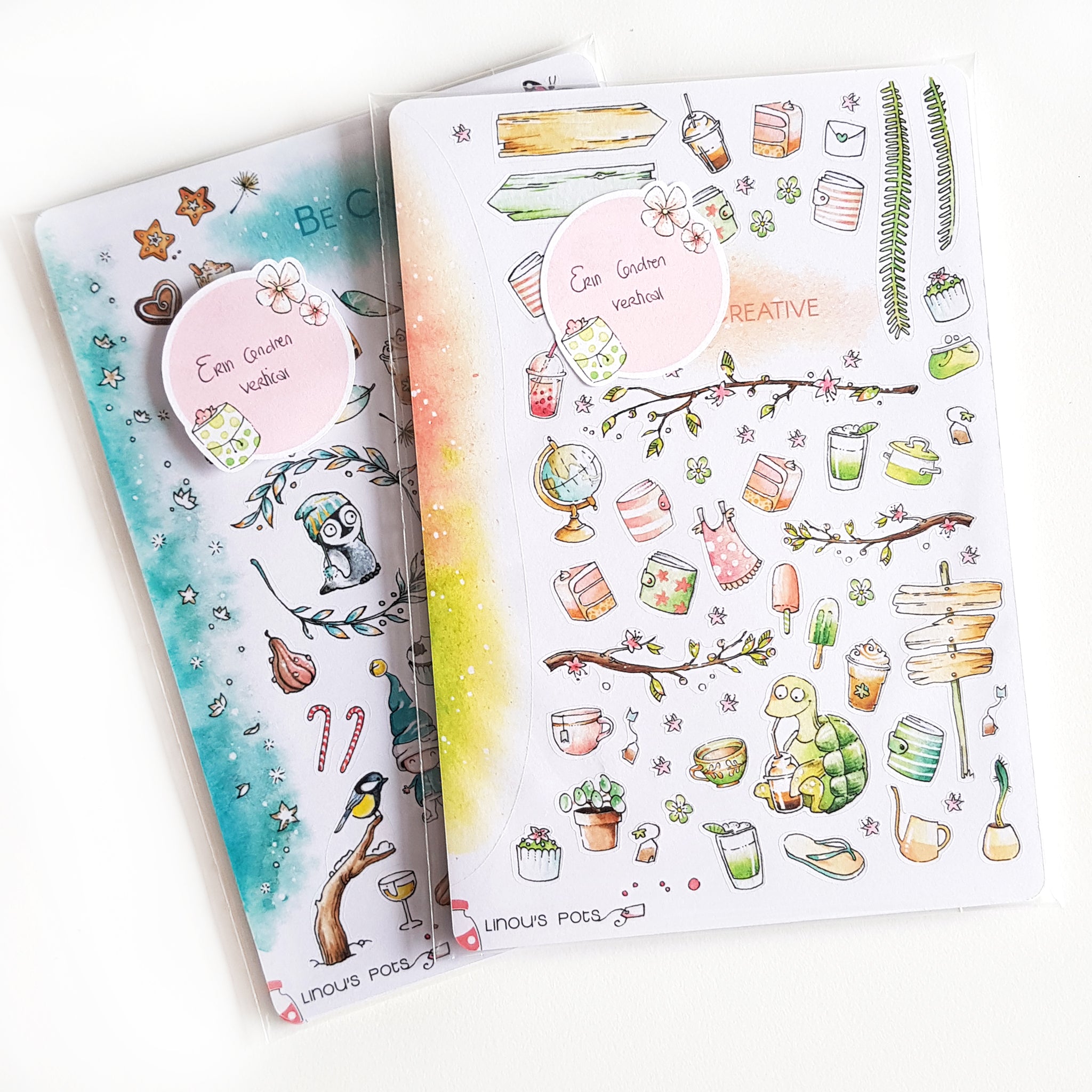 Grab Bags with 12 Mixed Stickers Sheets – Linouspots