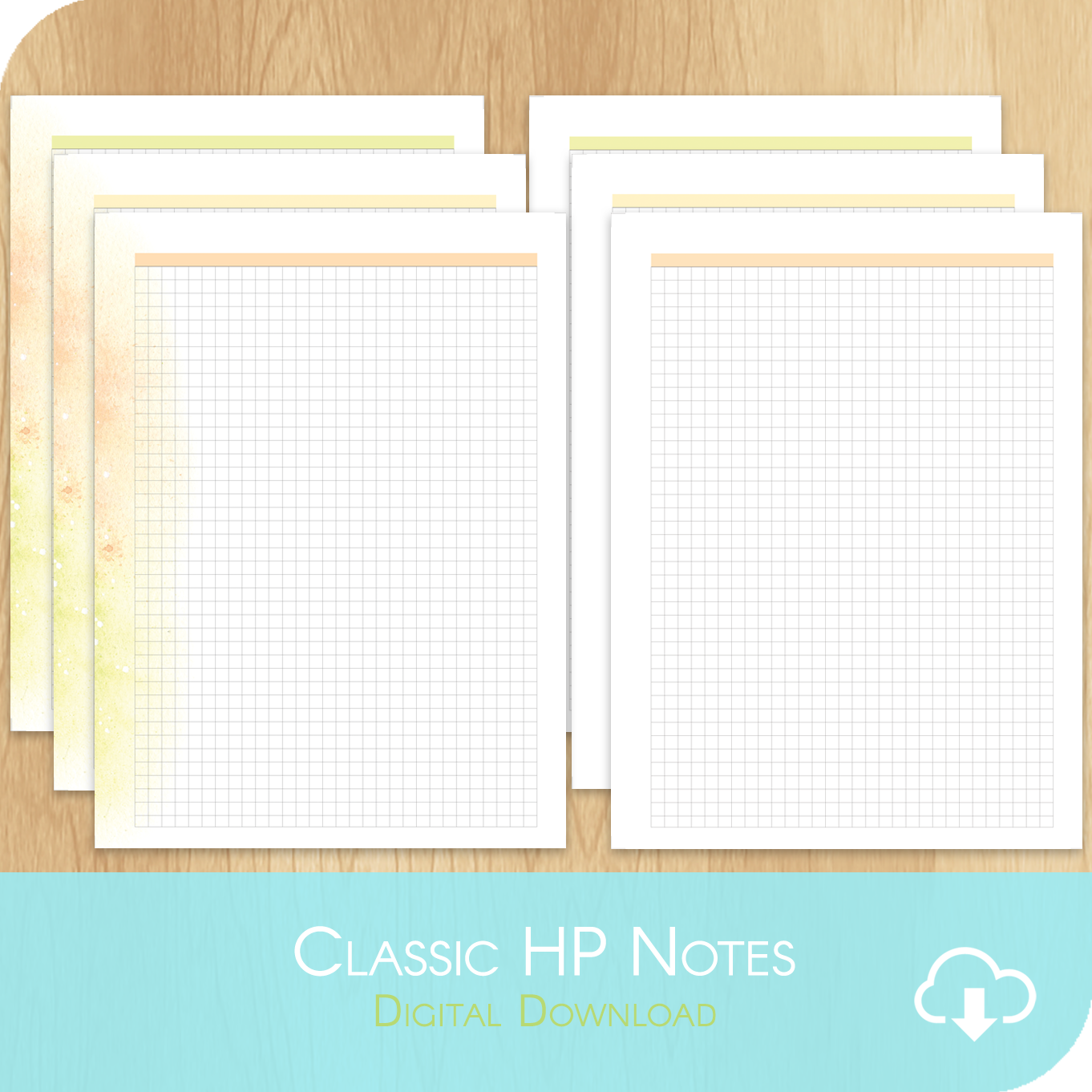 Off The Clock - Printable Classic Happy Planner Size - 2x3 Grid Notes ...